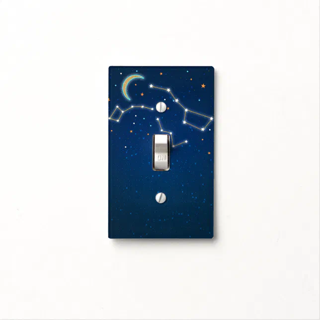 Big Dipper Star Gazing Constellation Celestial Light Switch Cover | Zazzle