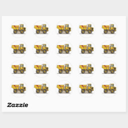 Big Dump Truck Sticker | Zazzle