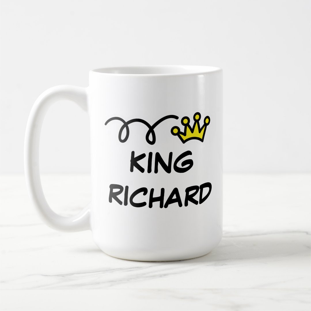 Big extra large king size coffee mug with crown | Zazzle