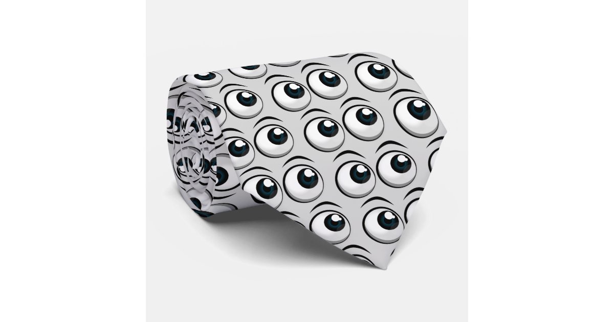 big eyeball graphic neck tie | Zazzle