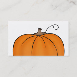 Big Fall pumpkin Business Card | Zazzle