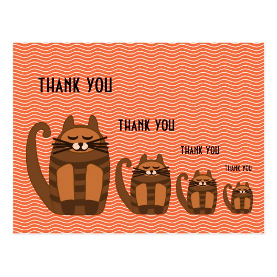 White Fat Cat Thank You