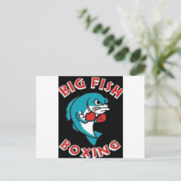 BIG FISH BOXING,BOXING,FISH,FIGHTING FISH,BOXERS, POSTCARD | Zazzle
