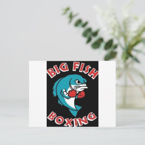 BIG FISH BOXING,BOXING,FISH,FIGHTING FISH,BOXERS, POSTCARD | Zazzle