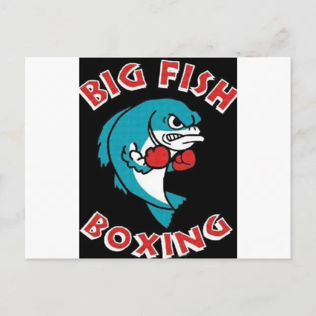 BIG FISH BOXING,BOXING,FISH,FIGHTING FISH,BOXERS, POSTCARD | Zazzle
