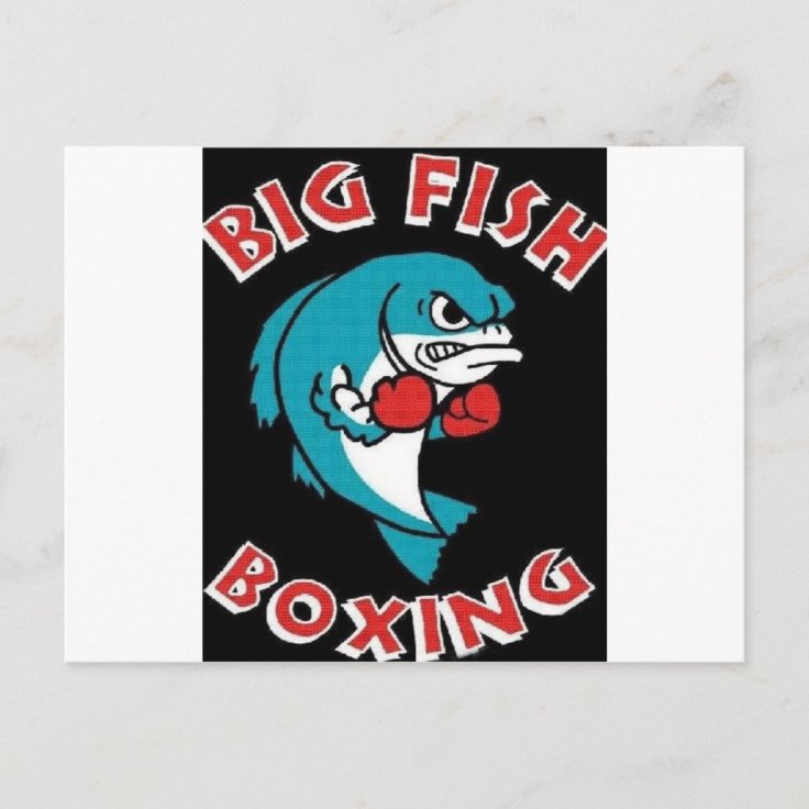 BIG FISH BOXING,BOXING,FISH,FIGHTING FISH,BOXERS, POSTCARD | Zazzle