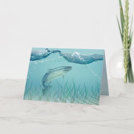 big fish in ocean card | Zazzle