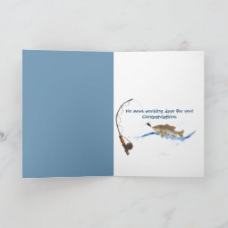 big fish retirement for fisherman card | Zazzle