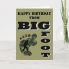 “Big” Bigfoot Birthday Card | Zazzle.com