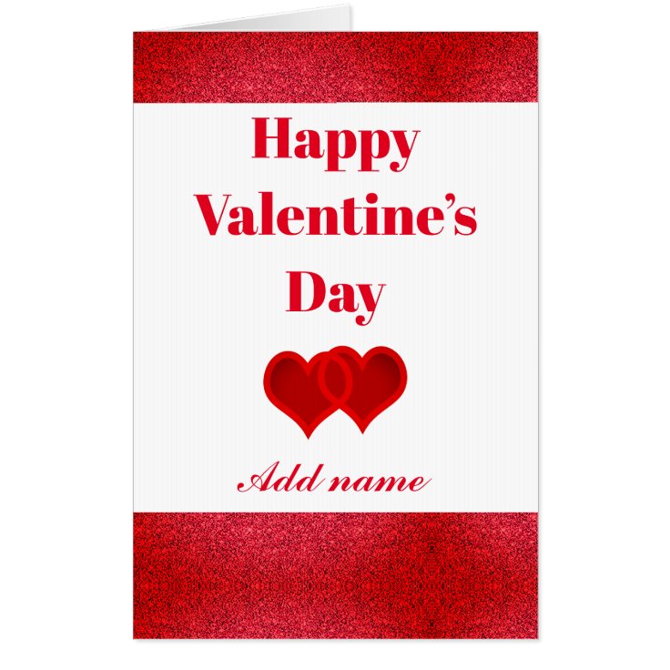 Big Giant personalised Valentine’s Day card | Zazzle