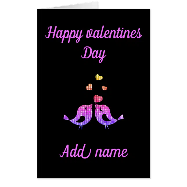 Big Giant personalised Valentine’s Day card | Zazzle