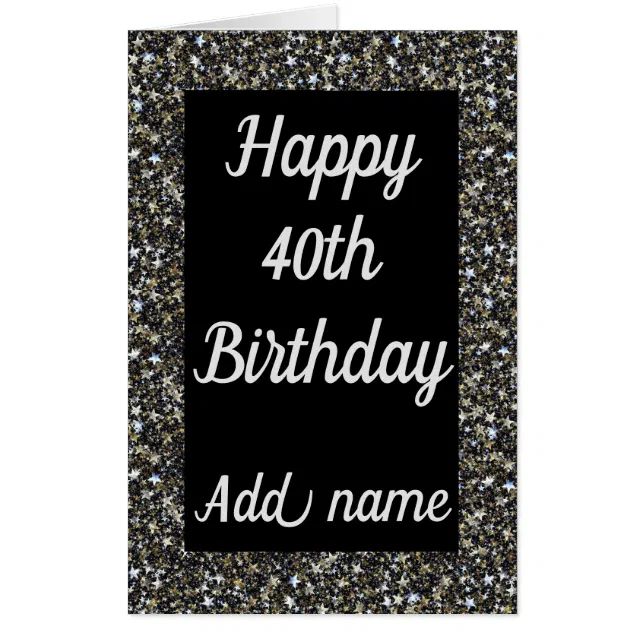 Big Giant special personalised 40th birthday card | Zazzle