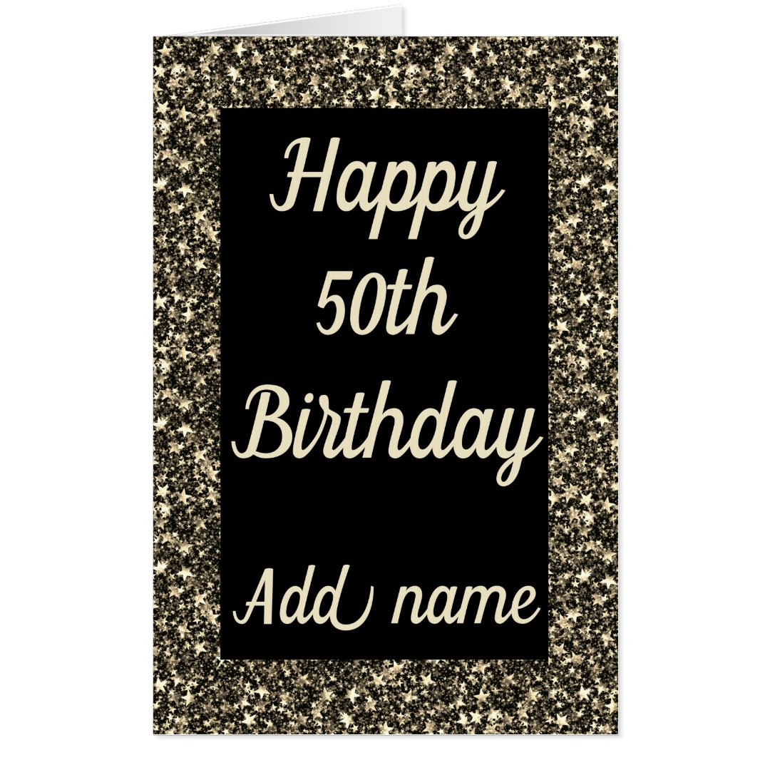 Big Giant special personalised 50th birthday card | Zazzle