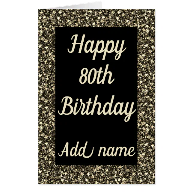 Big Giant special personalised 80th birthday card | Zazzle