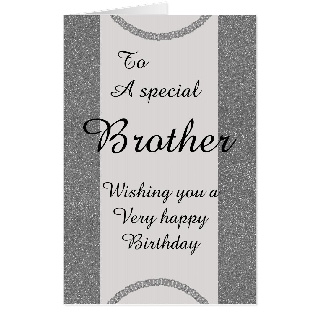 Big Giant stylish special brother birthday card | Zazzle