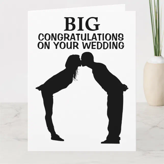 BIG GIANT WEDDING MARRIAGE CONGRATULATIONS CARD | Zazzle