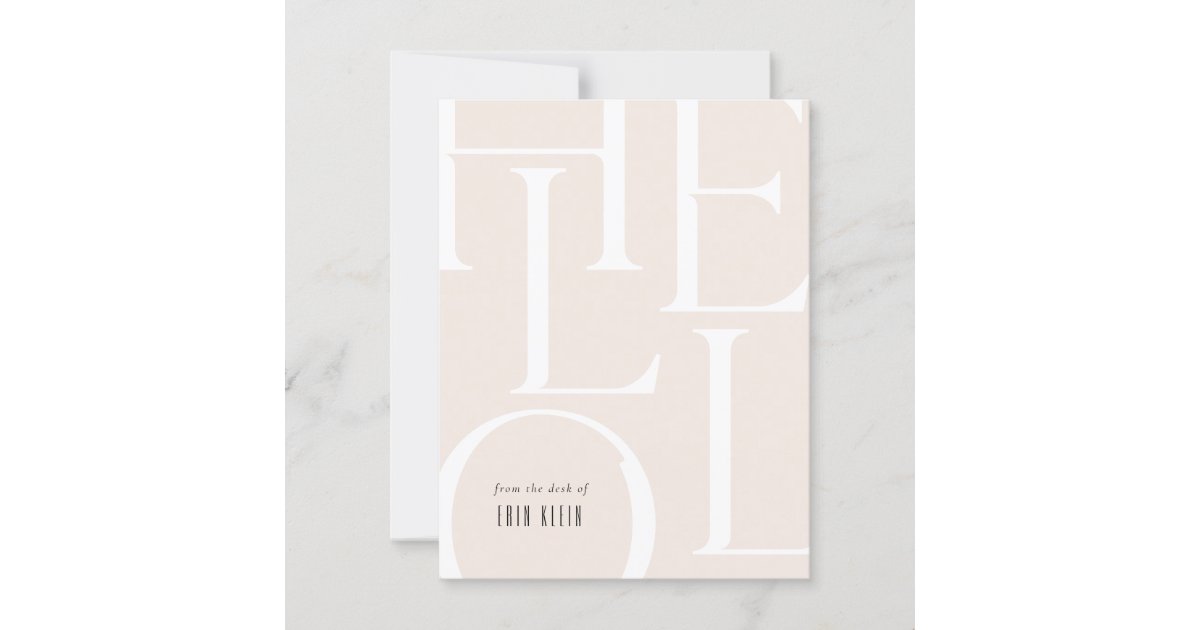 Big Hello Personal Stationery Invitation | Zazzle
