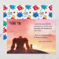 Big Hero 6 Baymax Birthday Thank You Card | Zazzle