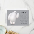 Big Hero 6 Baymax Birthday Thank You Card | Zazzle