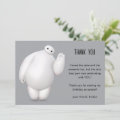 Big Hero 6 Baymax Birthday Thank You Card | Zazzle