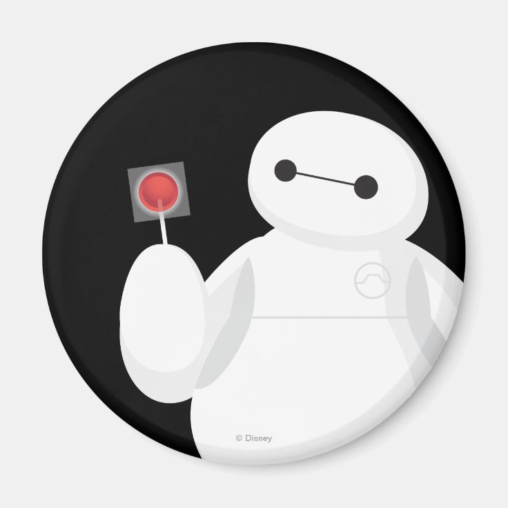 Big Hero 6 | Baymax with Lollipop Magnet | Zazzle