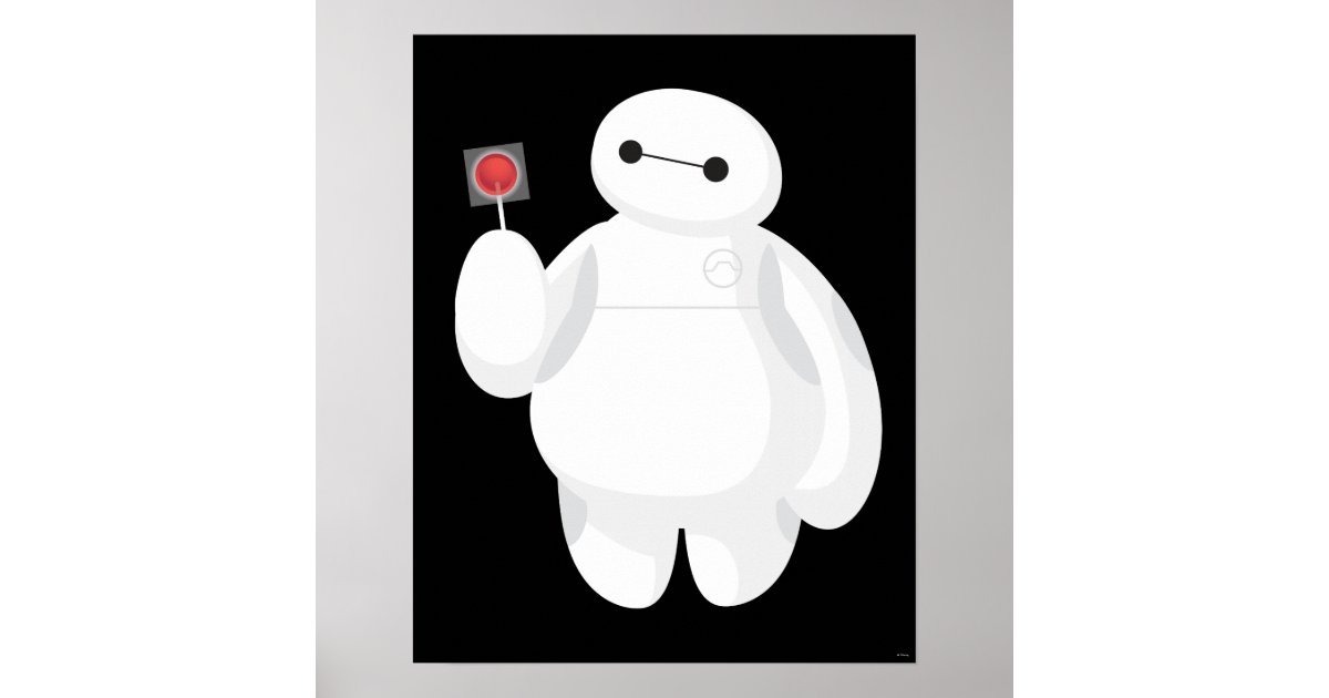 Big Hero 6 | Baymax with Lollipop Poster | Zazzle
