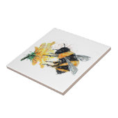 Big Honey Bee collecting Pollen Ceramic Tile | Zazzle