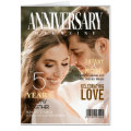 Big Jumbo Anniversary Magazine Cover Photo Card | Zazzle