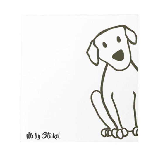 Big Lab Dog Notepad | Zazzle.com