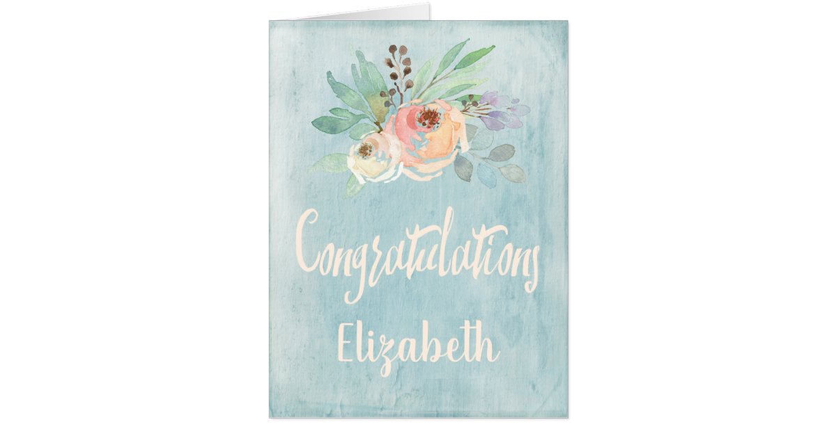 Big Large Congratulations Flower Floral Card | Zazzle