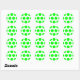 Big Lime Polka Dots Classic Round Sticker | Zazzle