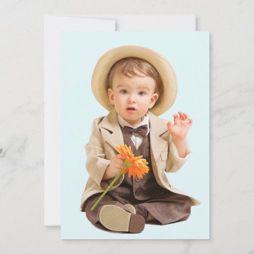 Big Number 3 THREE Photo Third 3rd Birthday Party Invitation | Zazzle