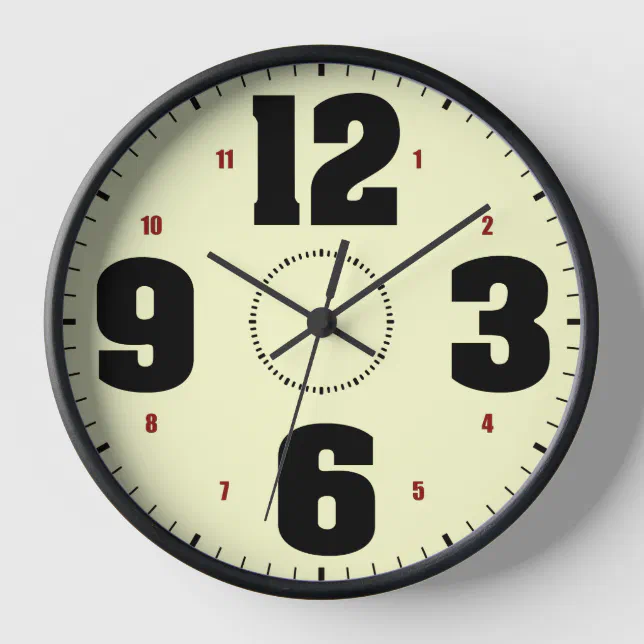 Big Numbers Clock 3 | Zazzle