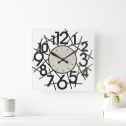 Big Numbers Wall Clock | Zazzle