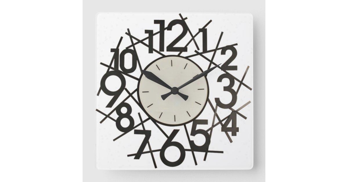 Big Numbers Wall Clock | Zazzle