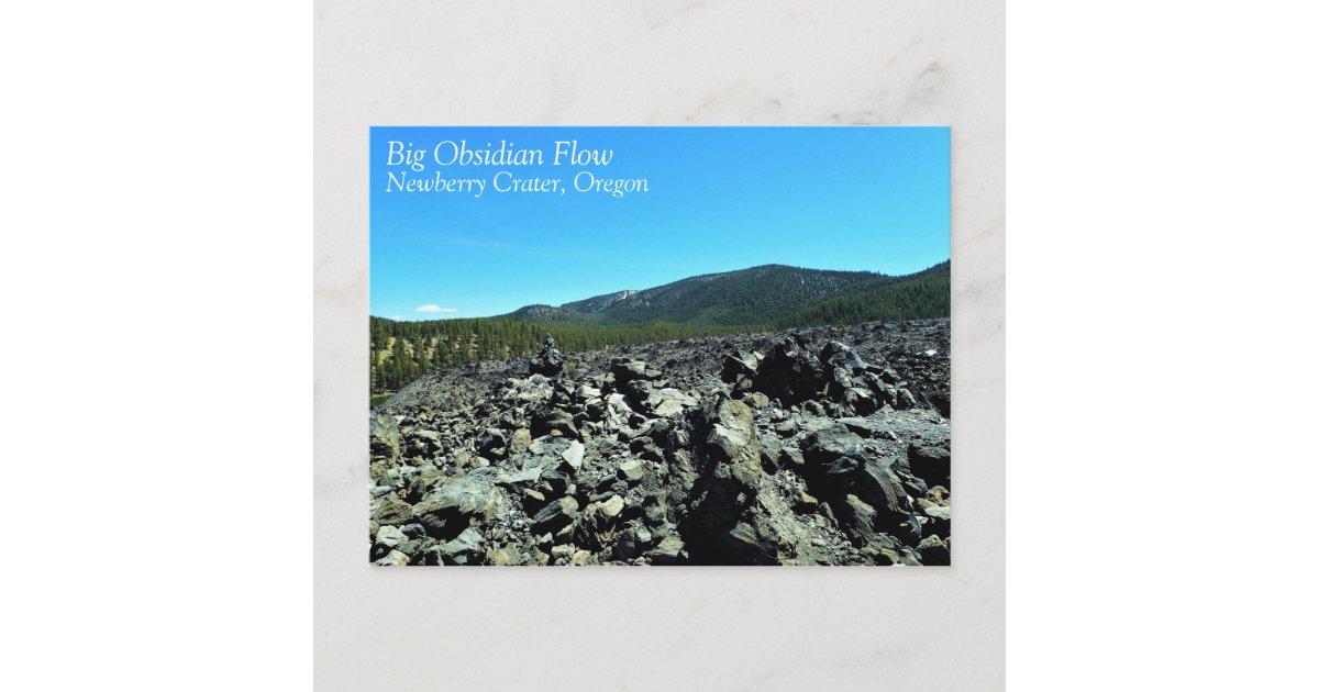Big Obsidian Flow, OR Postcard | Zazzle