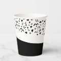 Big one Birthday 90s squiggle pattern paper cups | Zazzle
