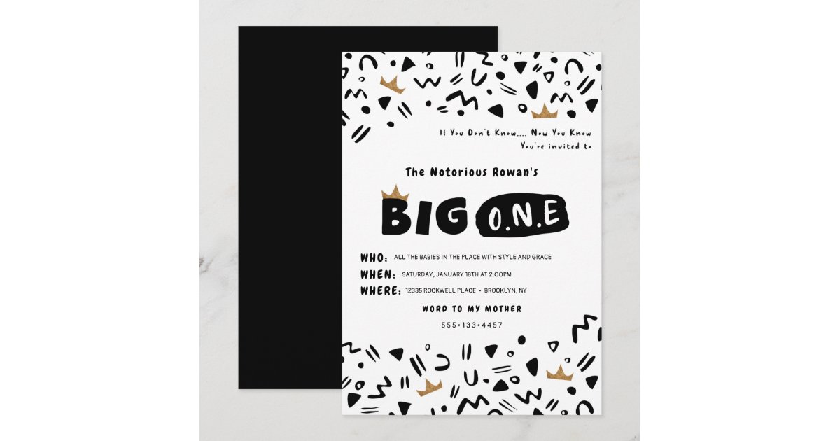 BIG One First Birthday invitation | Zazzle