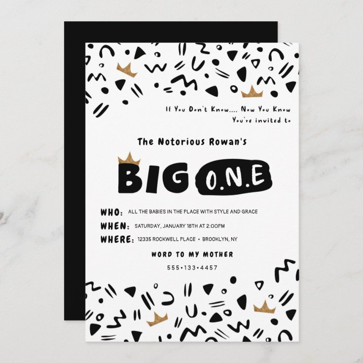 BIG One First Birthday invitation | Zazzle