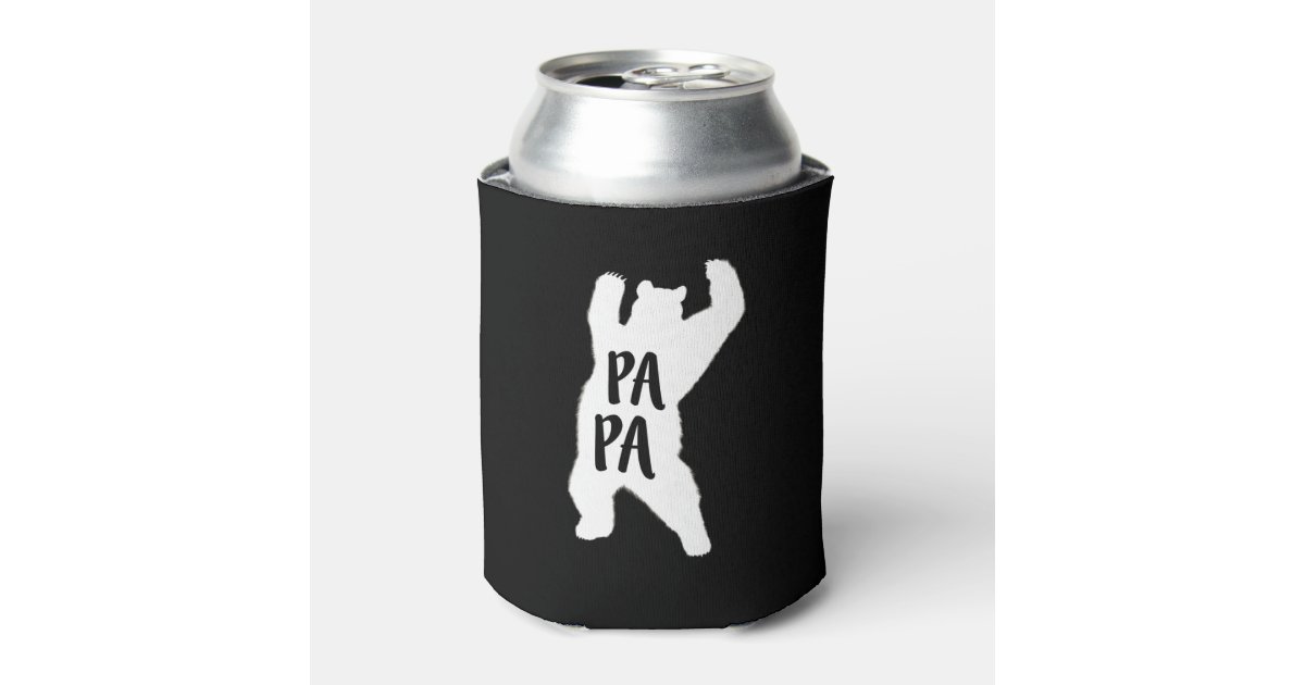 Big Papa Bear Can Cooler | Zazzle