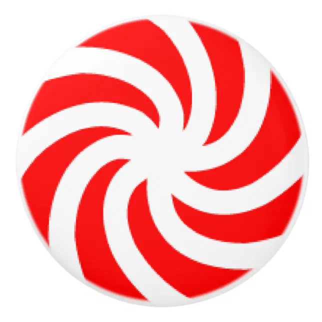 Big Peppermint Candy Ceramic Knob | Zazzle