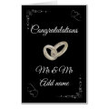 Big personalised congratulations mr & mr card | Zazzle