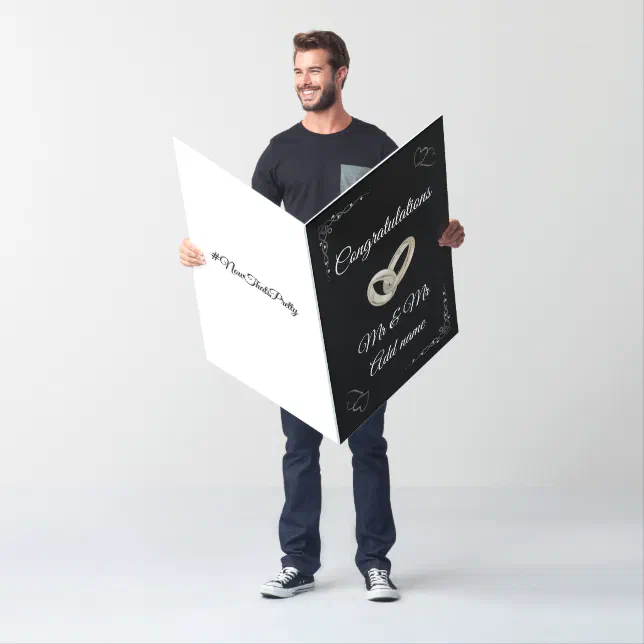 Big personalised congratulations mr & mr card | Zazzle