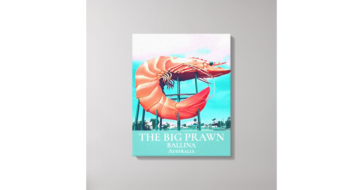 Big Prawn Australian icon travel print | Zazzle