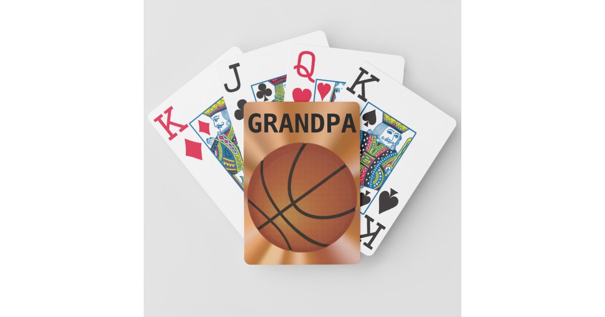 Big Print Playing Cards, Basketball Playing Cards | Zazzle
