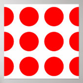 Big Red Dots Poster | Zazzle