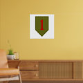 Big Red One, 1st ID Patch Poster | Zazzle