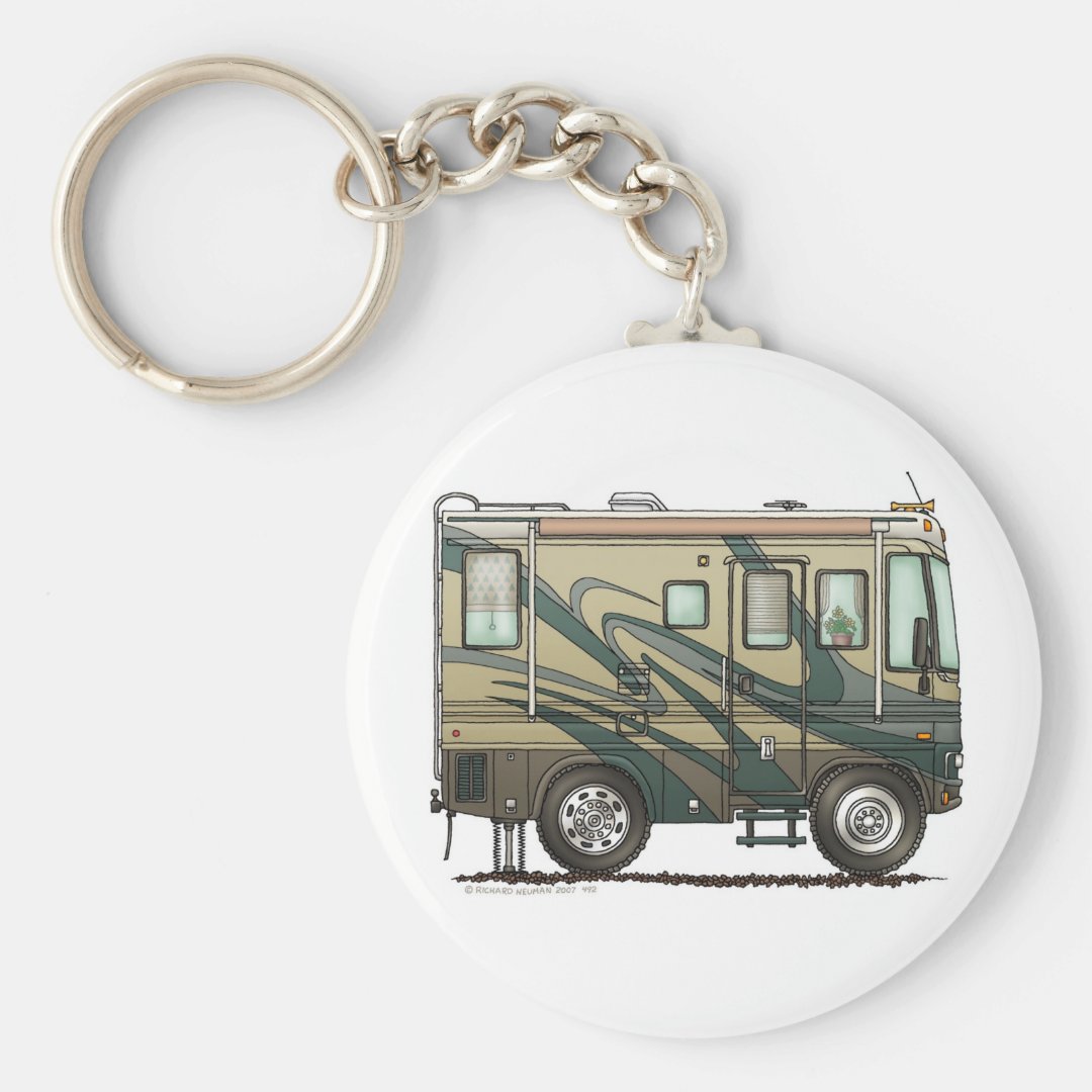Big RV Camper Key Chains | Zazzle