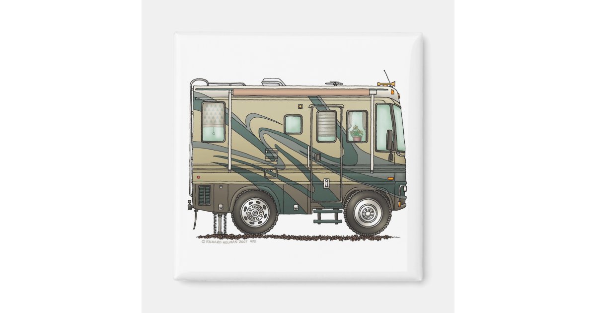 Big RV Camper Magnets | Zazzle