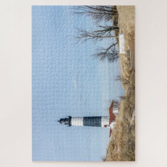 Big Sable Point Lighthouse and Tower Jigsaw Puzzle | Zazzle